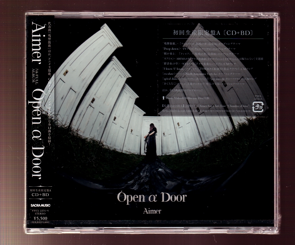 【未使用】DA★新品②★音楽CD★Aimer/Open α Door 初回生産限定盤A（CD+Blu-ray）★VVCL-2274の落札情報詳細 - ヤフオク落札価格検索 オークフリー