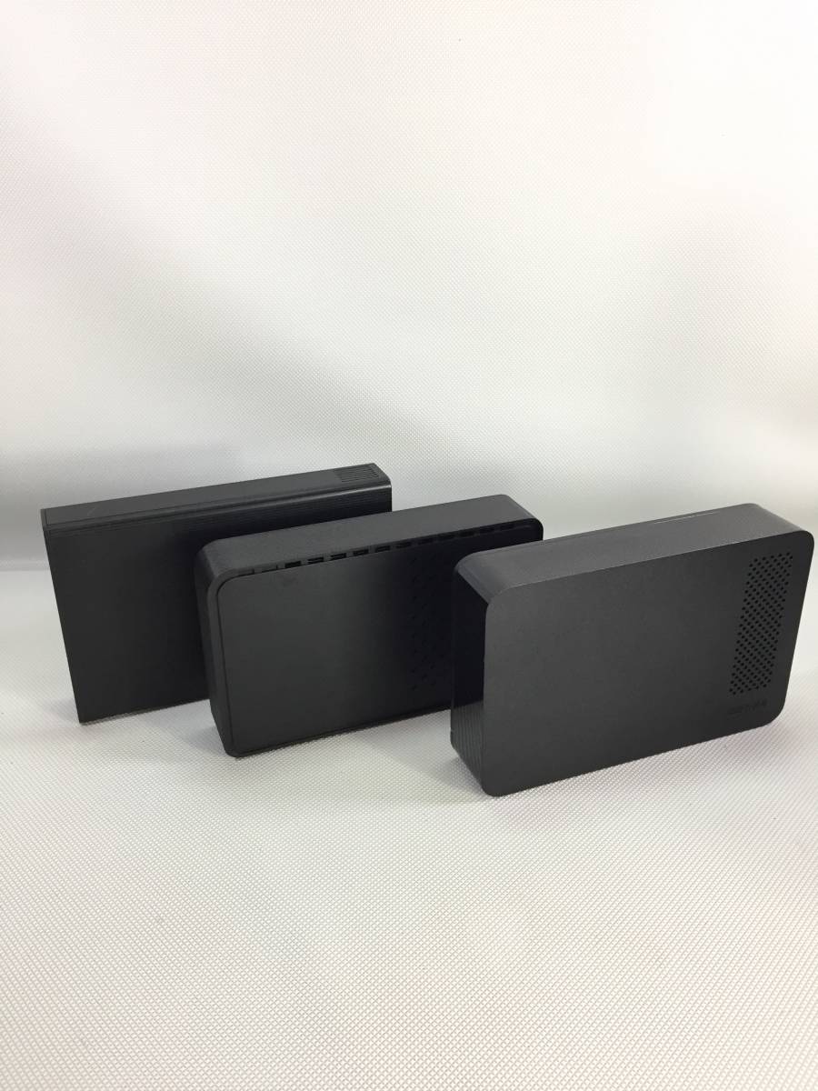 【やや傷や汚れあり】S2294 ハードディスク4台まとめ/BUFFALO バッファロー HD-LC3.OU3-BKE 3TB/SONY HD ...