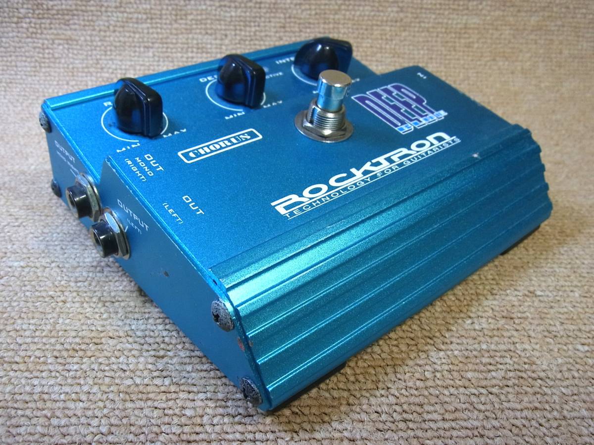 中古 ROCKTRON DEEP BLUE CHORUS 安価で秀逸なペダルです。 ギター アナログ コーラス エフェクター ロックトロンの ...