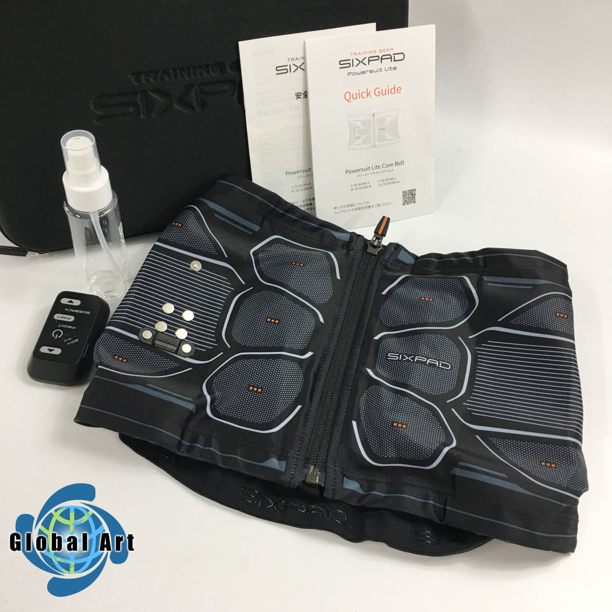 【目立った傷や汚れなし】★D08157【美品】MTG/SIXPAD シックスパッド/Powersuit Lite パワースーツライト/Core Belt コアベルト/SE-BC00B-M/動作 ...