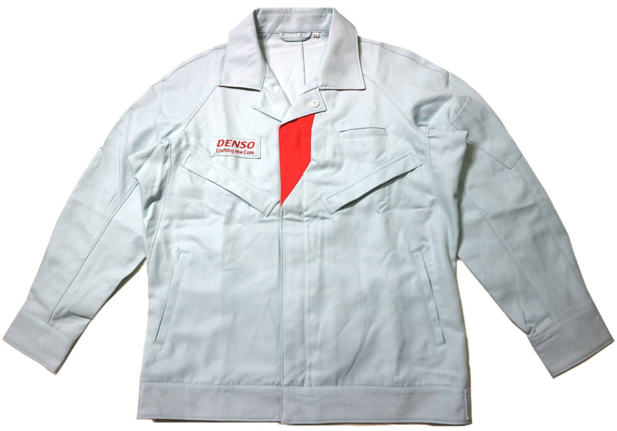 【目立った傷や汚れなし】かなり良好！ DENSO デンソー 90/10ポリ綿地 作業服/ワークジャケット LLサイズ（身長170-173センチ ...