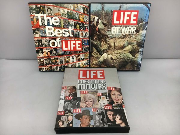 【やや傷や汚れあり】LIFE GOES TO THE MOVIES The Best of LIFE LIFE AT WAR 3冊セット ...