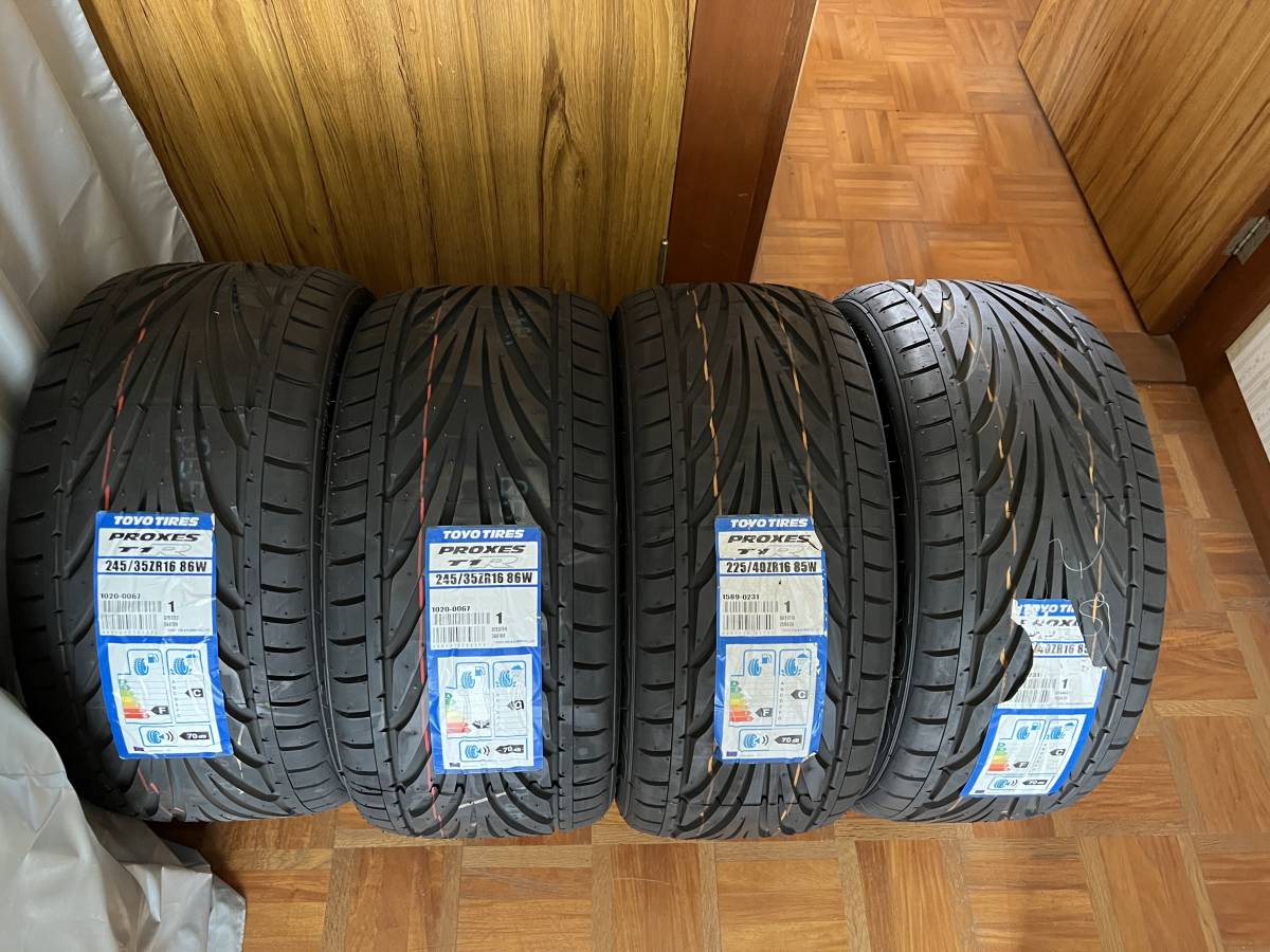 【未使用】トーヨータイヤ TOYO TIRES PROXES T1R 225/40/16×2本 245/35/16×2本 廃盤品 4本セット ...