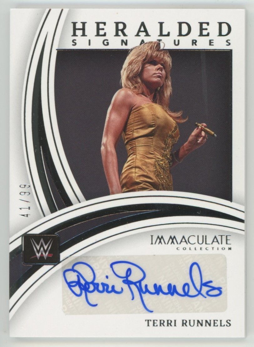 【目立った傷や汚れなし】【Terri Runnels】2022 Panini Immaculate Collection WWE ...
