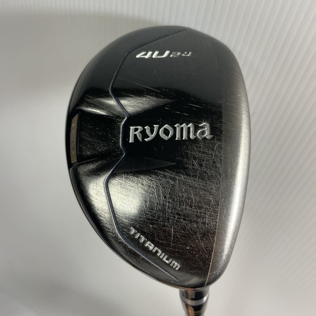【傷や汚れあり】RYOMA U BLACK 4U 24° TOUR AD RYOMA U Rフレックス リョーマゴルフ DSI TITANIUM UT ユーティリティ チタニウム 番1045の ...