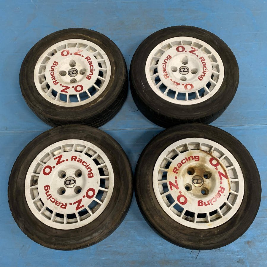 【中古】貴重 TECHNO RACING TVRミニ 旧車(当時物)ホイール&ラジアルタイヤ 10x4J PCD110 4穴 OFF+35 ...