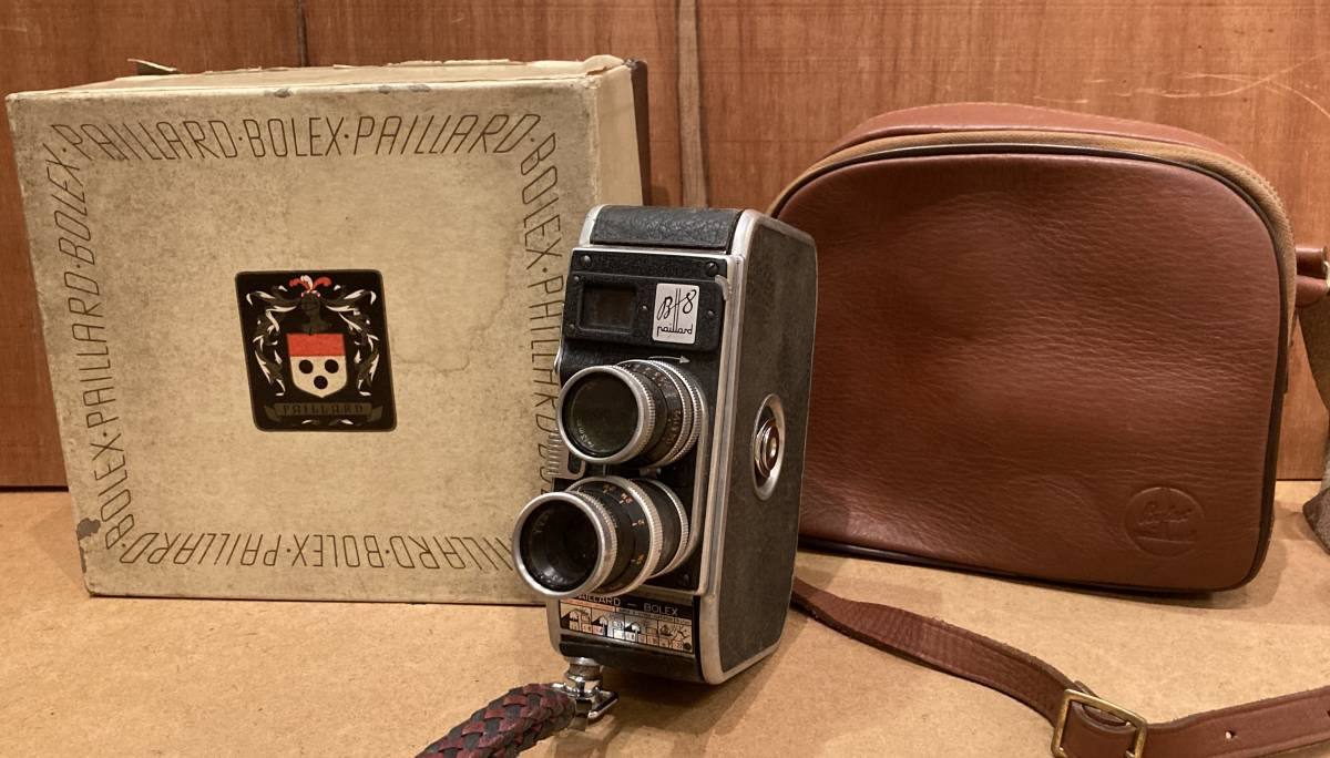 【傷や汚れあり】 稀少 元箱 取説書付き Paillard Bolex B8 8㎜カメラ スイス製 Kern Paillard Yvar