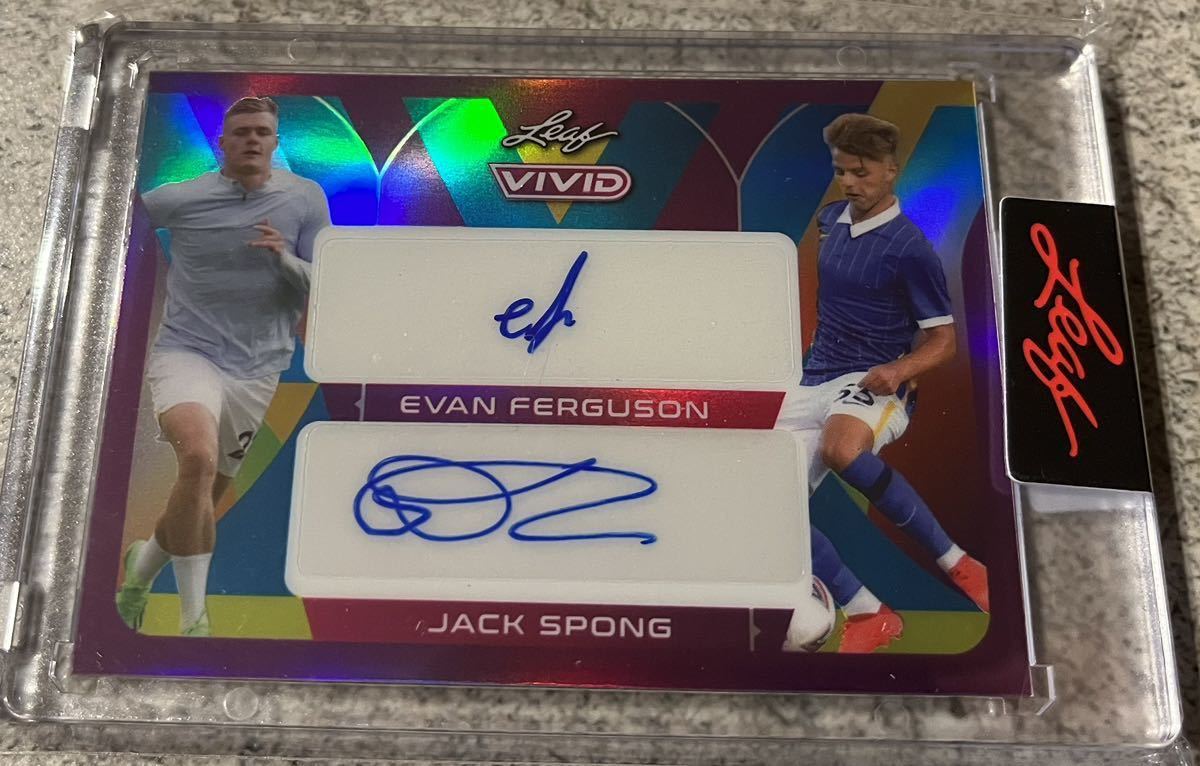 【目立った傷や汚れなし】2枚限定 2 2 Leaf Vivid Evan Ferguson Jack Spong Auto エヴァン