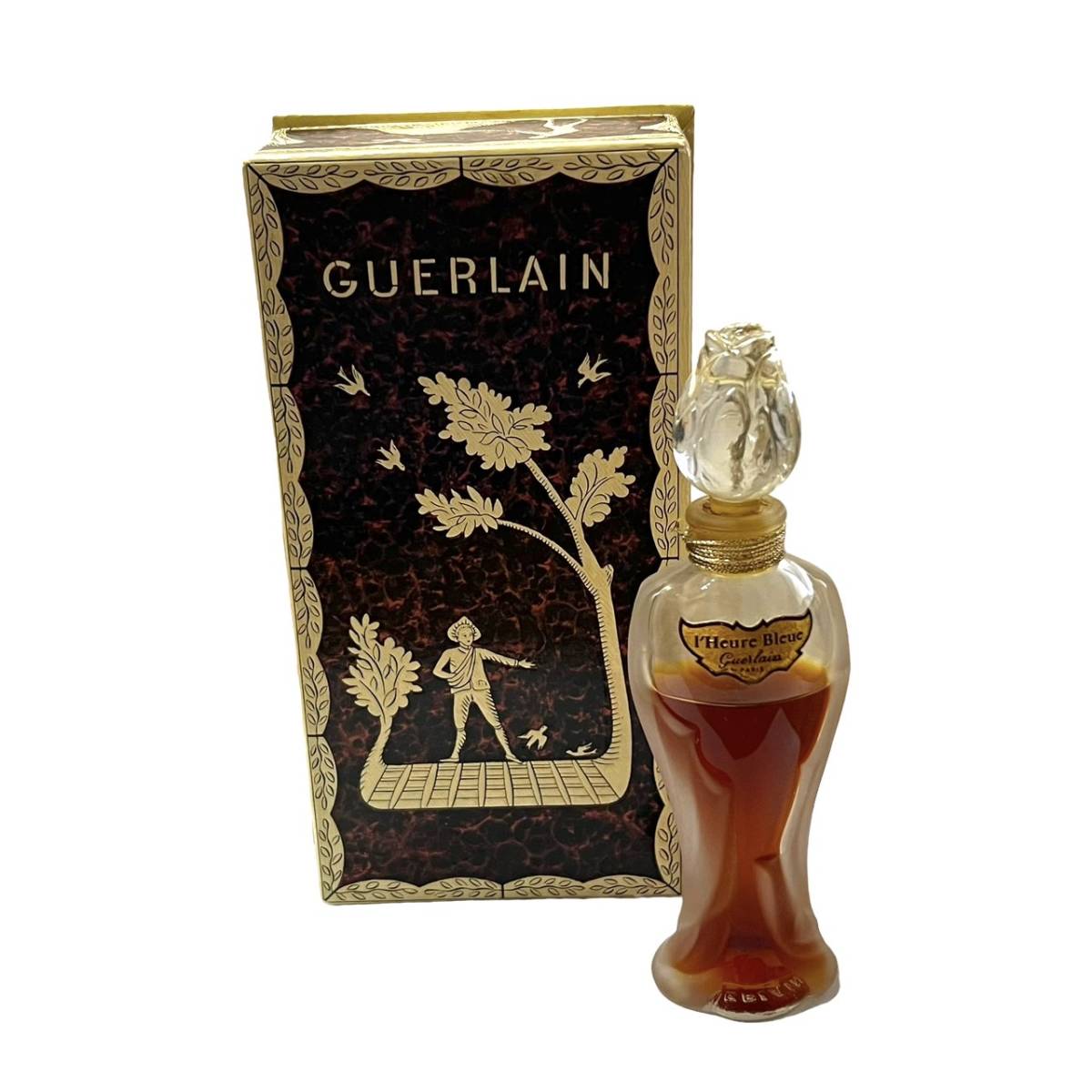 【目立った傷や汚れなし】★希少品★100円スタート★GUERLAIN ゲラン L'HEURE BLEUE ルールブルー パルファム PARFUM 香水 残量約8割 約71.9g 箱付き ...