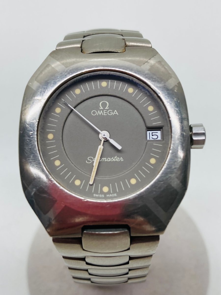 【全体的に状態が悪い】ジャンク品 OMEGA オメガ SEAMASTER シーマスター ポラリス TITANE QUARTZ 120M Ref ...