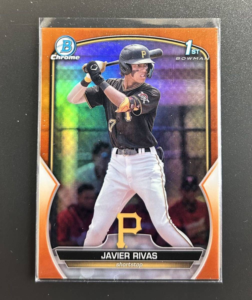 【未使用に近い】2023 Bowman Chrome Javier Rivas Pittsburgh Pirates 1st 25枚限定 ...