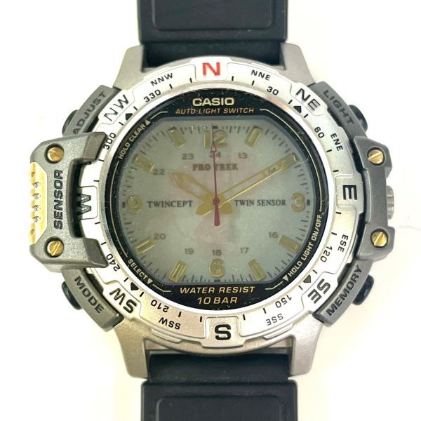 【傷や汚れあり】Z017-K47-274 CASIO/カシオ PRO TREK/プロトレック メンズ腕時計 PRT-50 BASSING ...