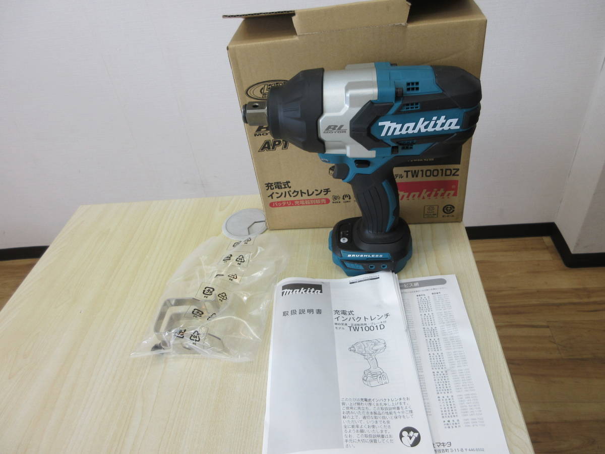 【未使用】22538 未使用 新品 makita マキタ 充電式インパクトレンチ TW1001DZ Li-ion 18V 本体のみです 電動 ...