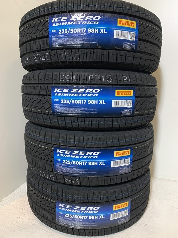 【未使用】＜送料別＞2023年新品4本セット 225/50R17 98H XL(WPI043-1) PIRELLI ICE ZERO ASIMMETRICO スタッドレス 225/50R17の ...