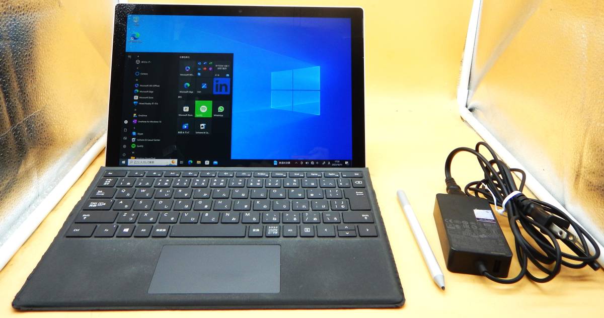 【傷や汚れあり】売切 Surface Pro 5 LTE（1807）i5-7300U 8GB/256GB/micro SDカード/カメラ/Bluetooth/タイプカバー/ペン管469-68の ...
