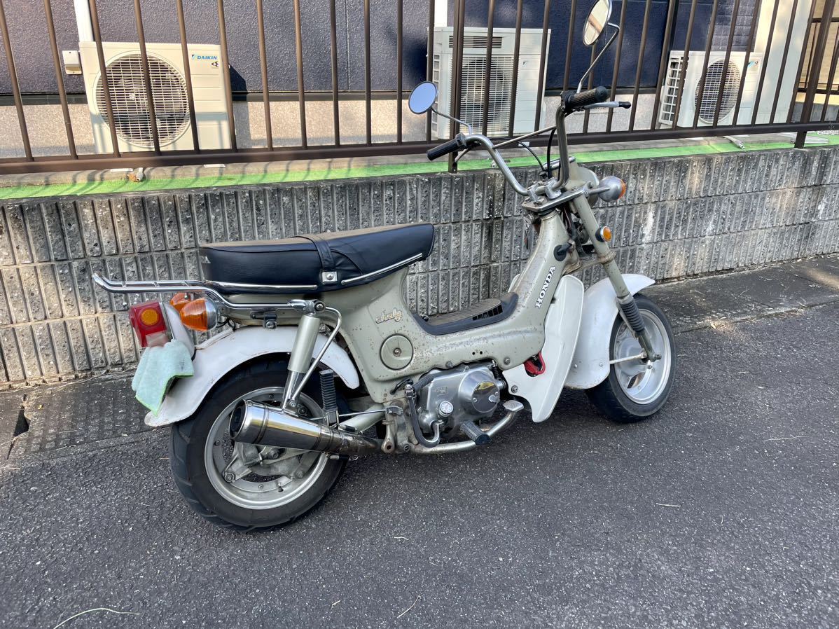 【傷や汚れあり】売り切り! カスタム多数 120km 5速 初期型 シャリー 12V 88cc 国産 CF50 CF70 丸目 シャリィ 旧車 AB27 モンキー DAX 車体 バイクの落札 ...