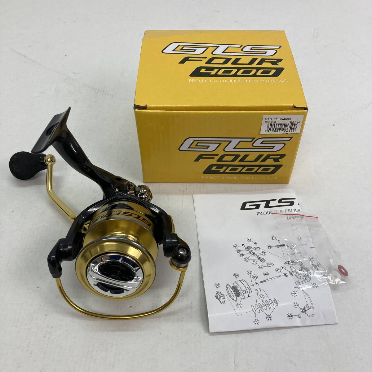 【やや傷や汚れあり】No.0420【釣具用品】PROX プロックス GTS-FOUR 4000 GTSF4000 釣具 フィッシング 中古品の落札情報詳細 - Yahoo!オークション落札価格 ...