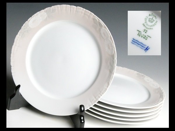 【目立った傷や汚れなし】n372 ロイヤルコペンハーゲン 希少シリーズ ミッドサマーナイトドリーム 真夏の夜の夢 ピンク ② プレート 6枚の ...