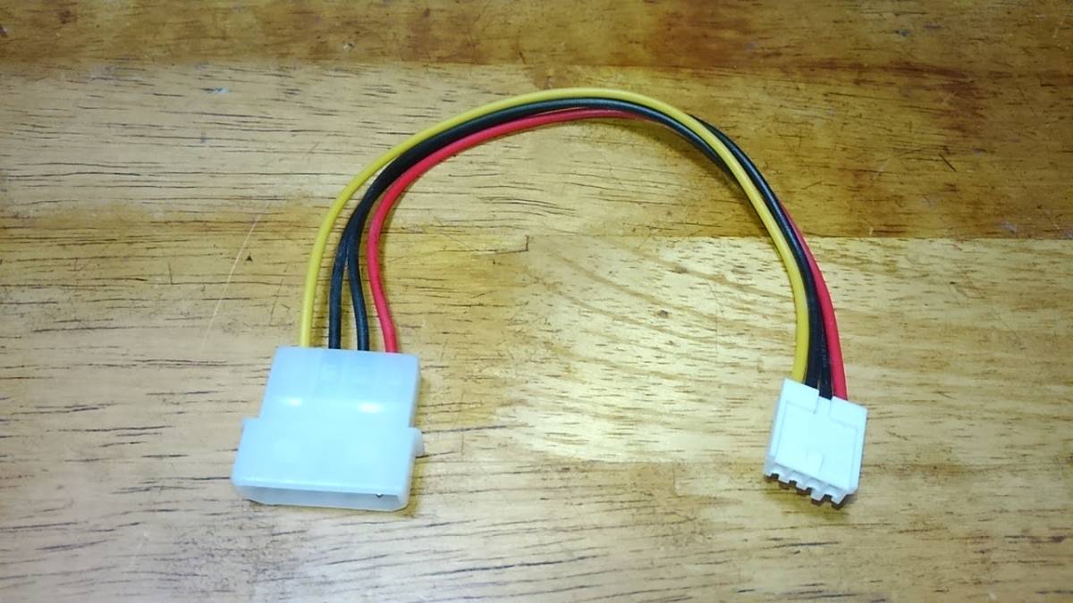 【未使用】ペリフェラル4pinオスから3.5インチベイ用フロッピーディスク用・4pinコネクタメスへ変換 20cmの落札情報詳細 - Yahoo!オークション落札価格検索 オークフリー