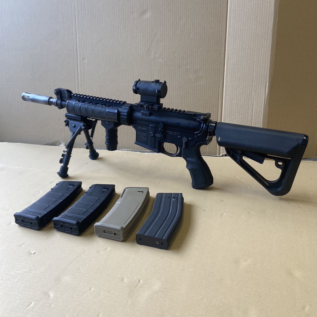 【やや傷や汚れあり】UTt518 東京 マルイ PROPERTY OF U.S GOVT M4A1 CAL. 5.56 MM カスタム品 ガス ...