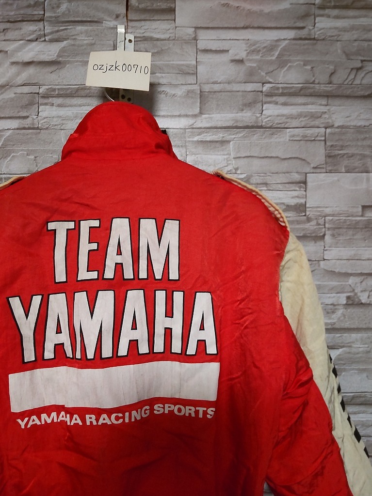 【傷や汚れあり】men's G77 当時物 TEAM YAMAHA チーム ヤマハ ヤマハレーシング 中綿 ジャケット M レッド/ホワイト ...