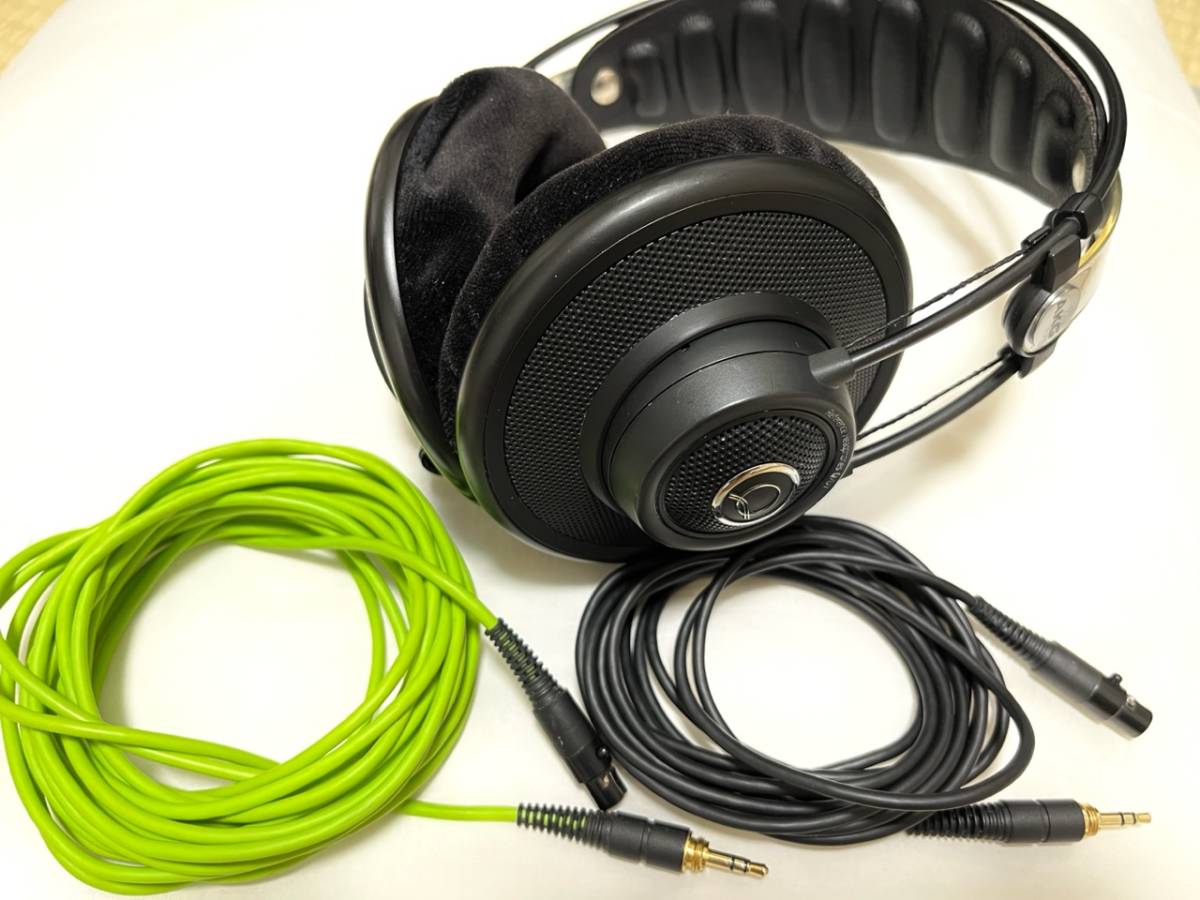 【傷や汚れあり】AKG Q701 プレミアムヘッドホン ブラック ケーブル2本付 クインシー・ジョーンズ監修モデル ヘッドフォンの落札情報詳細 ...