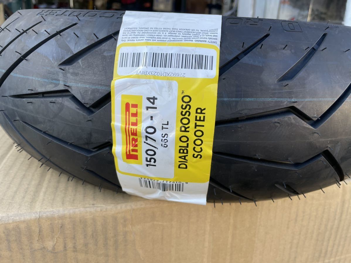 【未使用】新品 PIRELLI DIABLO ROSSO 150/70-14 ピレリ ディアブロ ロッソ スクーターの落札情報詳細 ...
