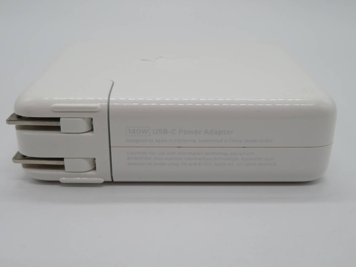 【傷や汚れあり】Apple(アップル)純正 USB-C ACアダプター A2452 140W 中古品 ネ11ー21A の落札情報詳細 - Yahoo!オークション落札価格検索 オークフリー