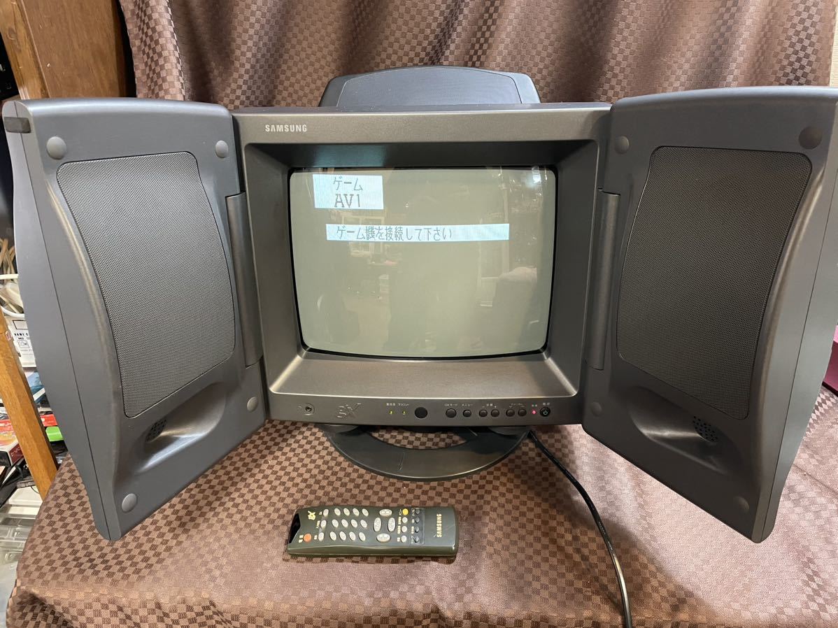 【傷や汚れあり】希少 SAMSUNG 14GSX サムスン スピーカーテレビ ゲーミングテレビ TV 扉スピーカー GXTV 通電確認済 ...
