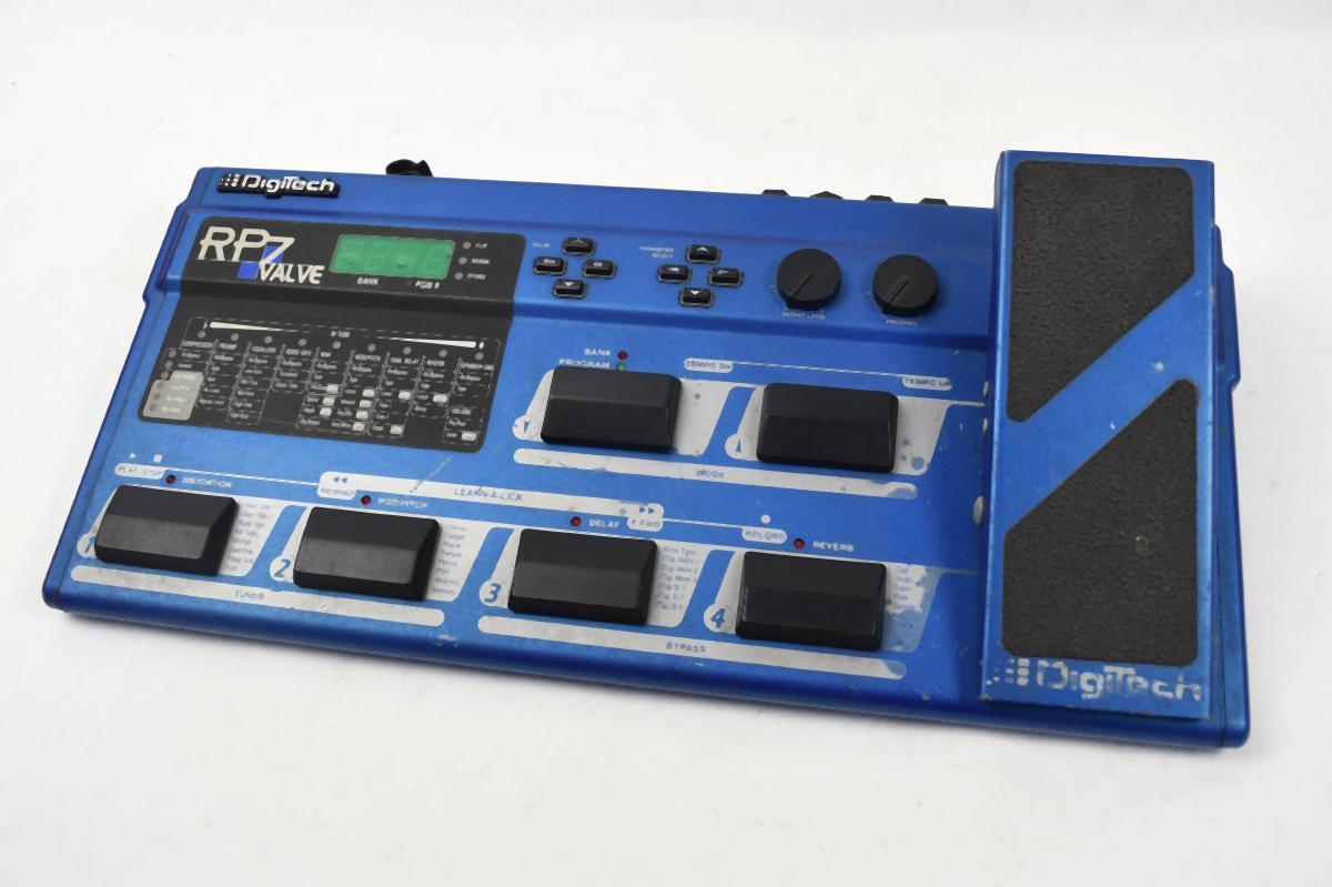 【やや傷や汚れあり】[ジャンク品] DigiTech デジテック マルチエフェクター RP7 VALVE 真空管内蔵 ギター用 ACアダプター ...