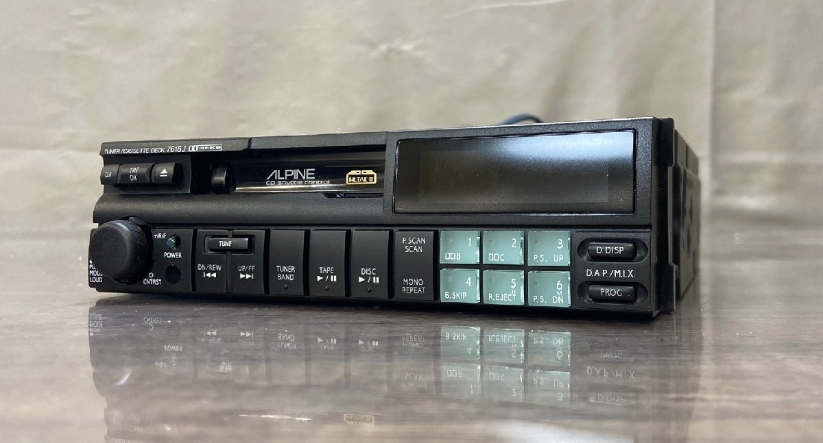 【やや傷や汚れあり】 9345 ジャンク品 カーオーディオ カセットデッキ ALPINE 7618J アルパイン 【元箱付き】の落札情報詳細 ...
