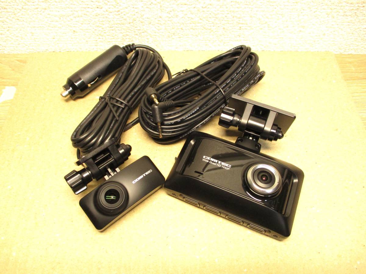 【やや傷や汚れあり】② コムテック COMTEC ドライブレコーダー ZDR-026 前後2カメラ 電源コード 接続コード付属 ZDR026 370万画素 Full HD 夜間画像補正の落札 ...