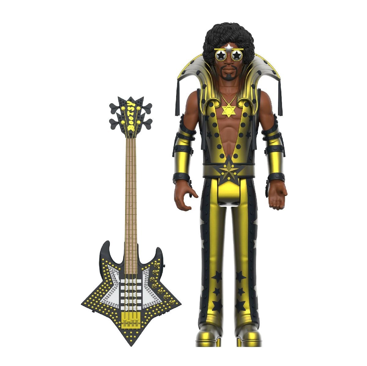 【未使用】★ブーツィー コリンズ Re Action フィギュア Bootsy Collins (Black And Gold ...