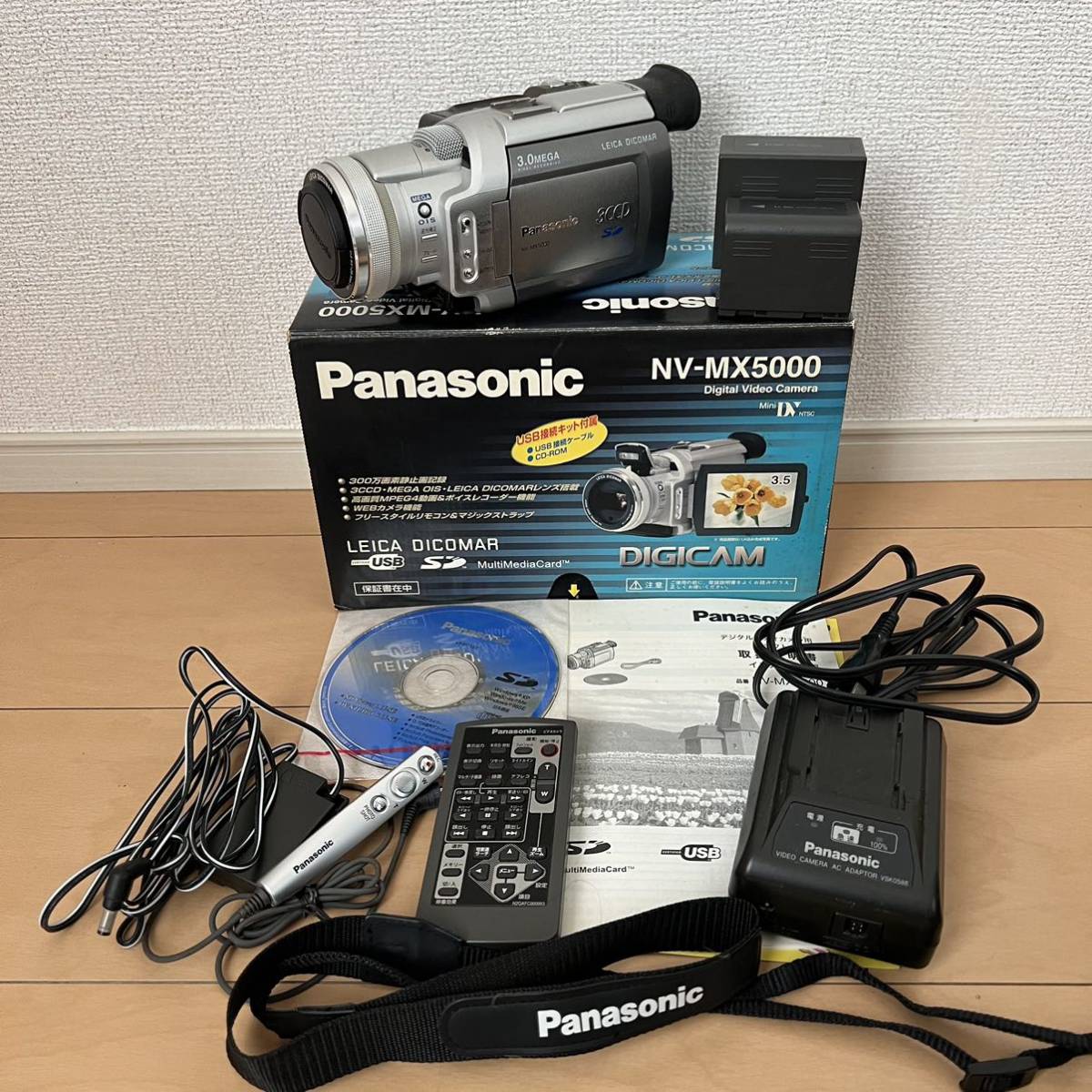 【やや傷や汚れあり】004）Panasonic パナソニック NV-MX5000 miniDV ビデオカメラ ハンディカムの落札情報詳細 ...