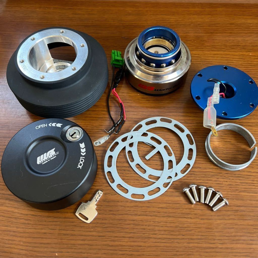【目立った傷や汚れなし】ワークスベル ラフィックス2 クイックリリース ショートボス キーロックシステム Gdb Wrx インプレッサの落札