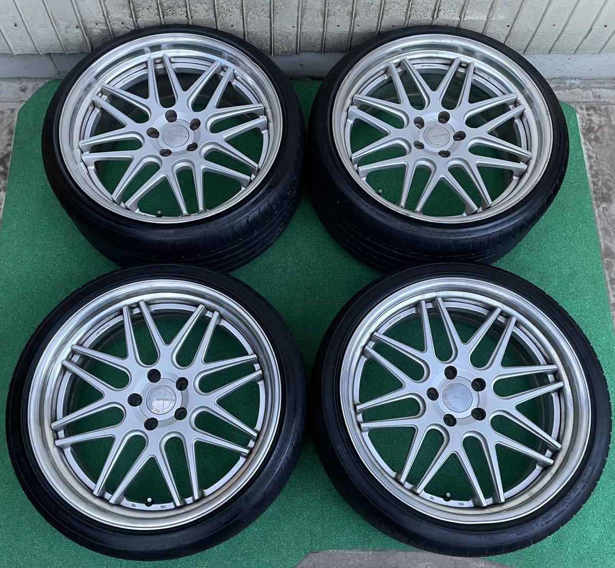 【目立った傷や汚れなし】希少WORKワーク GNOSISグノーシス GU2-SR 21インチタイヤ・ホイール4本 9JJ+30/10.5JJ ...