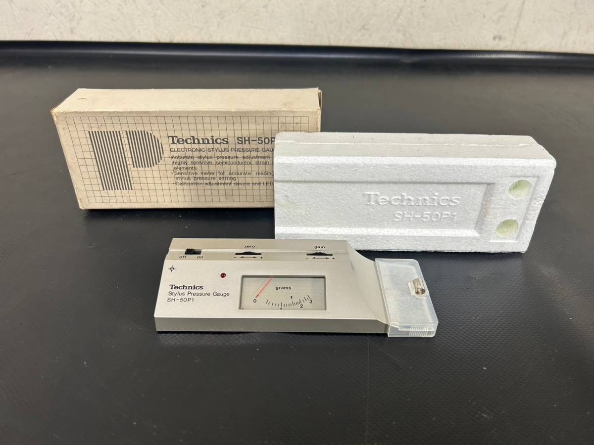 【傷や汚れあり】2-65 Technics テクニクス SH-50P1 Stylus Pressure Gauge 電子式 針圧計 通電確認済 ...