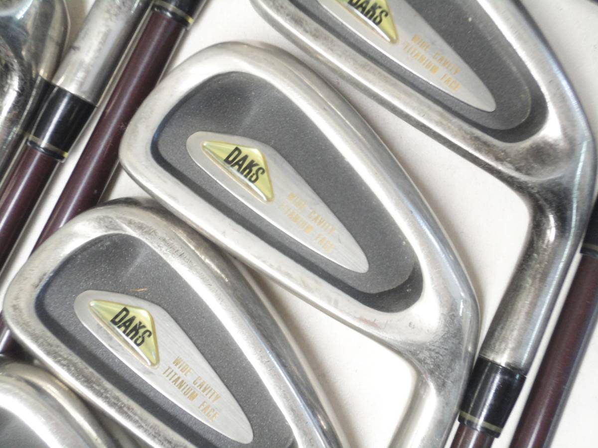 【傷や汚れあり】★即決★DAKS WIDE CAVITY TITNIUM FACE★メンズアイアンセット10本組★#3-#9,P-S★ゴルフクラブ★初級/中級者★練習★ダックスゴルフ★の落札 ...