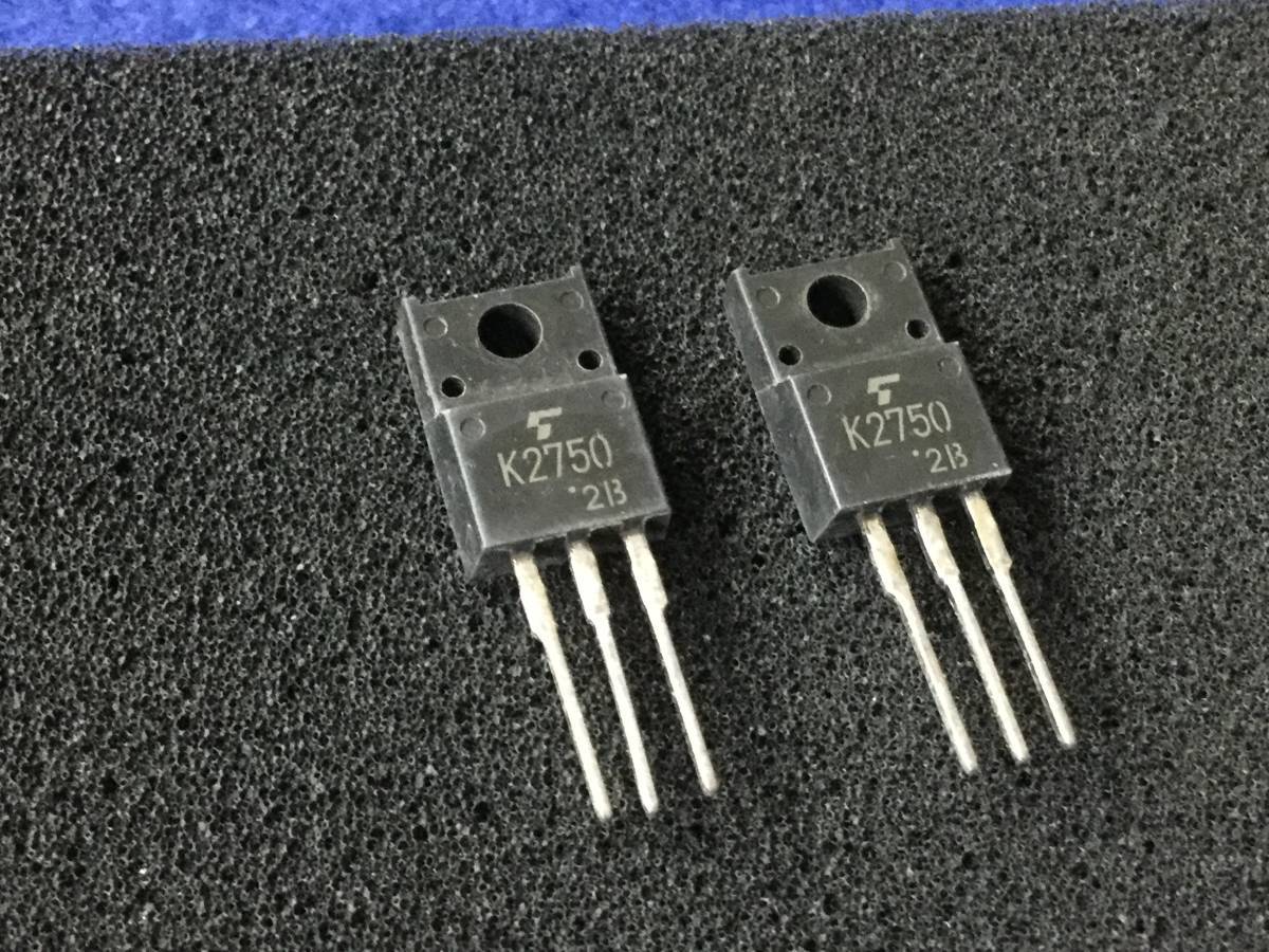【未使用】2SK2750 【即決即送】東芝 高速スイッチング 600V 3.5A パワーMOS FET K2750 [350PgK/251885M] Toshiba `Power MOS ...