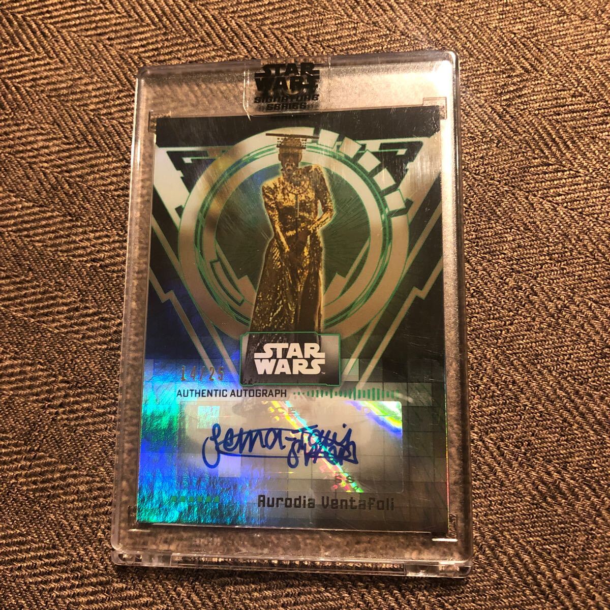 【やや傷や汚れあり】topps starwars auto card SEMA TAWI SMART トップス スターウォーズ 直筆 サイン ...