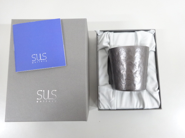 【未使用】新品 未使用品 SUS Gallery サスギャラリー S-230S Rock Sepia ロック セピア 真空二重構造 タンブラー ...