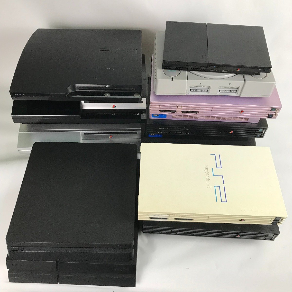 【全体的に状態が悪い】 【1円スタート】 Sony ソニー プレイステーション 本体 まとめ Ps Ps2 Ps3 Ps4 ジャンク品 全体的