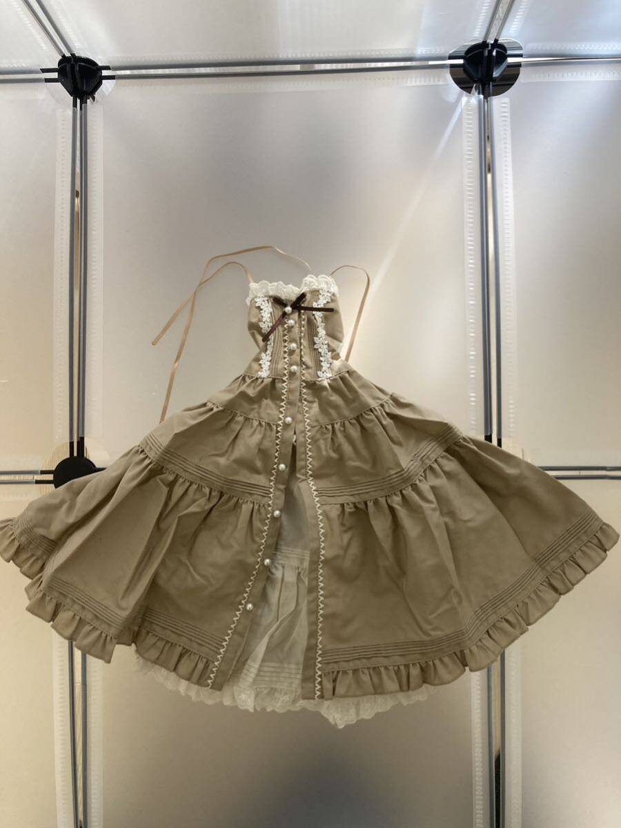 【目立った傷や汚れなし】toa Claris Dd M胸 ピンタックワンピース カフェオレ Dollfie Dream ドルフィー 衣装の