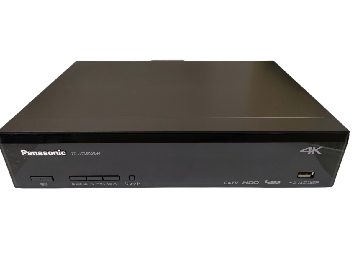 【目立った傷や汚れなし】【パナソニック】録画機能付4Kチューナー TZ-HT3500BW 使用感少なめ Panasonic 希少HHD内蔵の ...