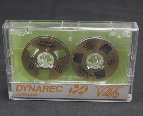 【傷や汚れあり】当時物 オープンリール型リールカセットテープ Victor DYNAREC Root46 ゴールド 検索→SONY ...