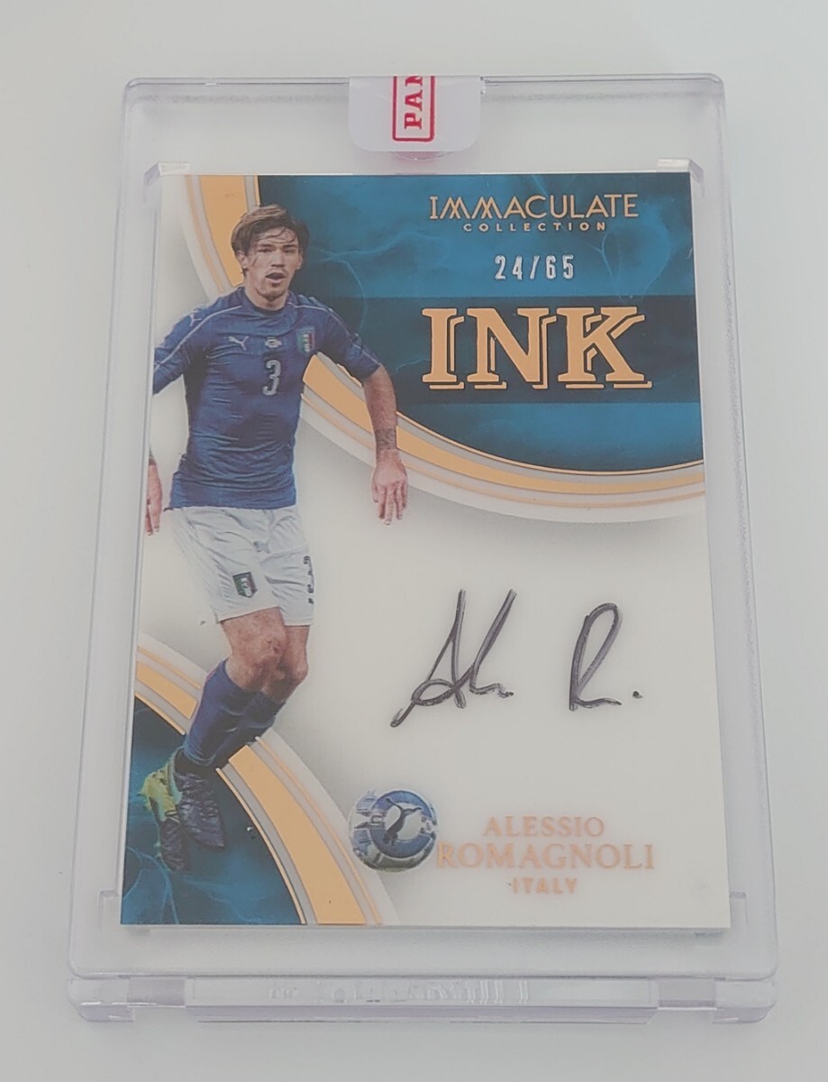 【やや傷や汚れあり】2017 PANINI IMMACULATE COLLECTION SOCCER ROMAGNOLI AUTOGRAPH ...