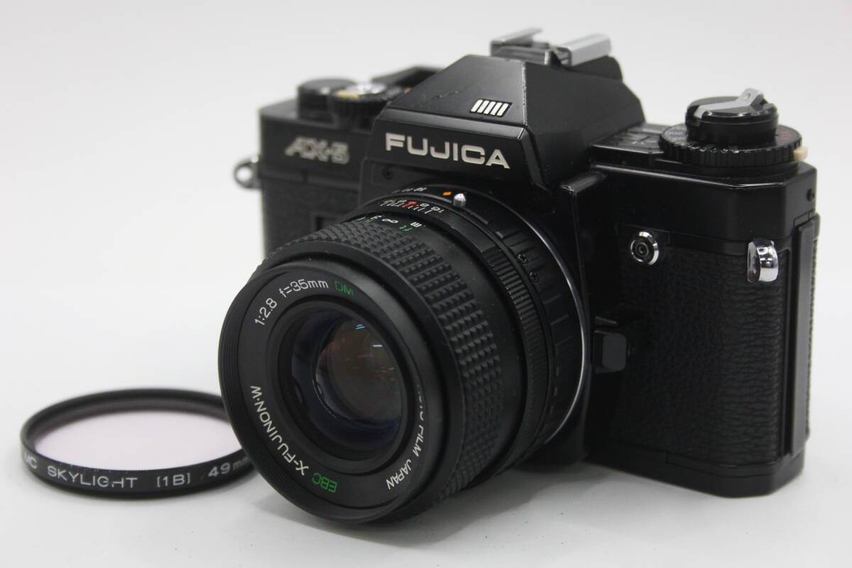 【傷や汚れあり】Y1060 富士フィルム Fujifilm Fujica AX-5 ブラック EBC X-Fujinon・W 35mm F2 ...