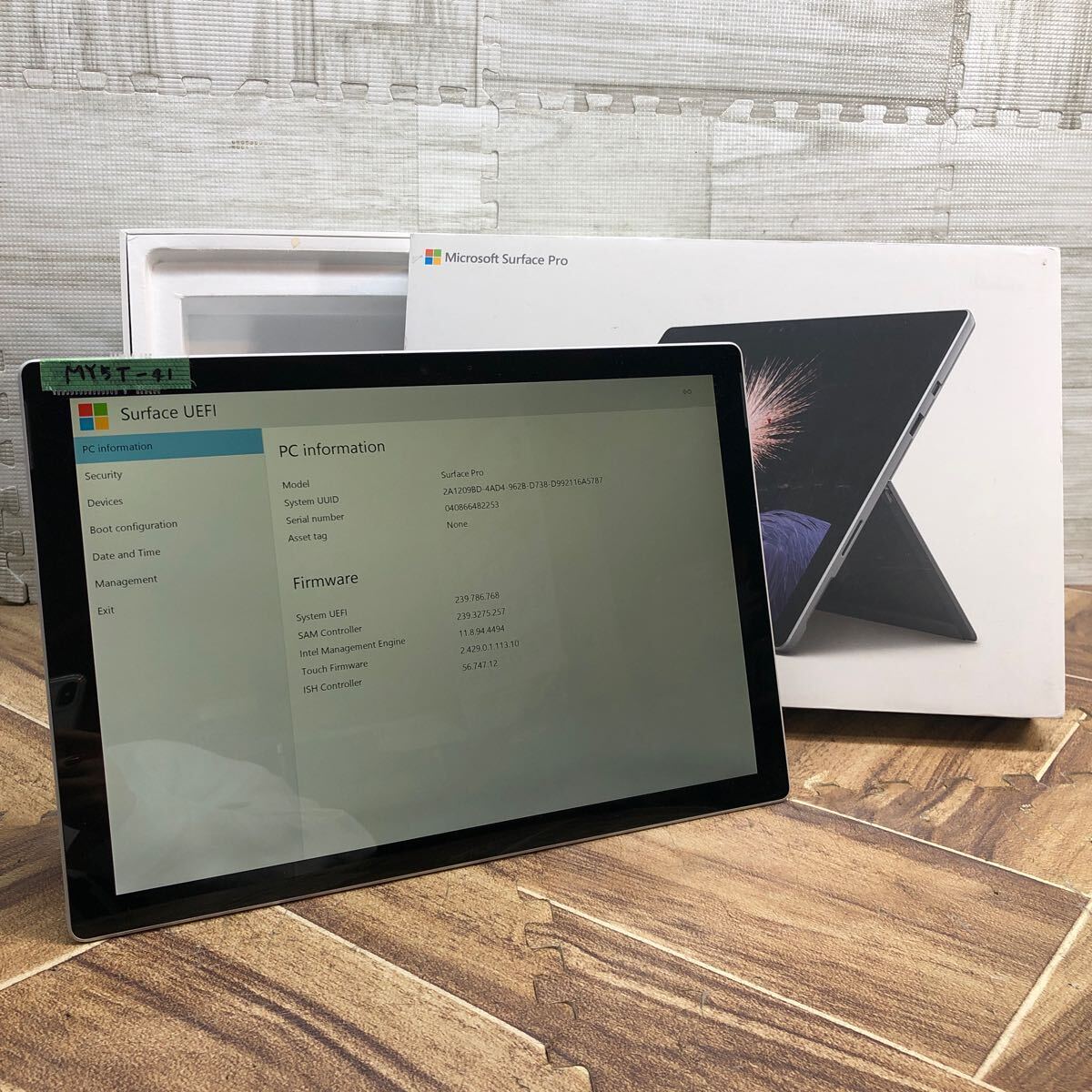 【傷や汚れあり】MY5T-41 激安 タブレットPC Microsoft Surface Pro 5 1807 256GB BIOS立ち上がり確認済み ジャンクの落札情報詳細 - Yahoo ...