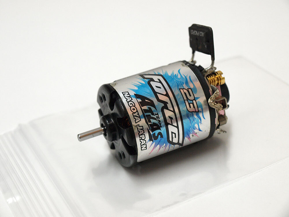 【未使用】【M1328】TEAM ATLAS フォース 23T ブラシ モーター 中古品（アトラス ミワホビー ラジコン RC 希少 ...