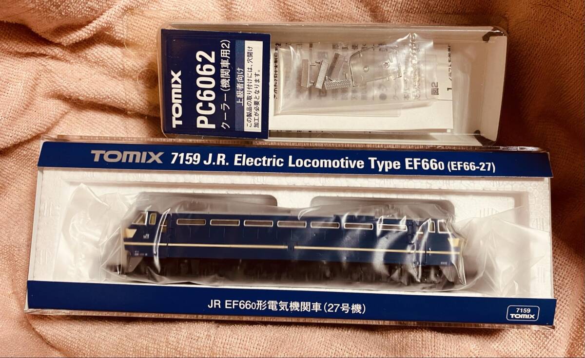 【未使用に近い】TOMIX 7159 JR EF60 0（27号機）形 電気機関車＋PC6062 クーラー（機関車用2）セット ※未使用※の落札情報詳細 - ヤフオク落札価格検索 オークフリー